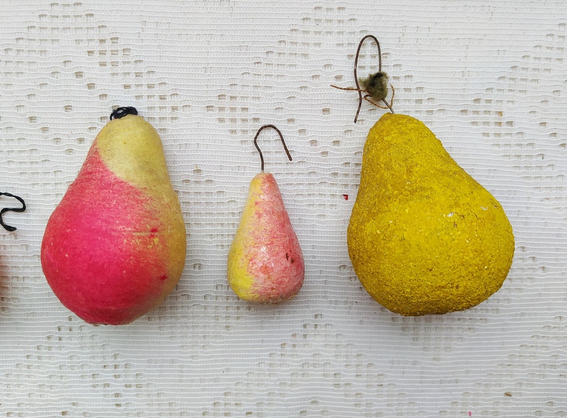 Fruits and Vegetables Christmas Tree Decorations Pear | Etsy