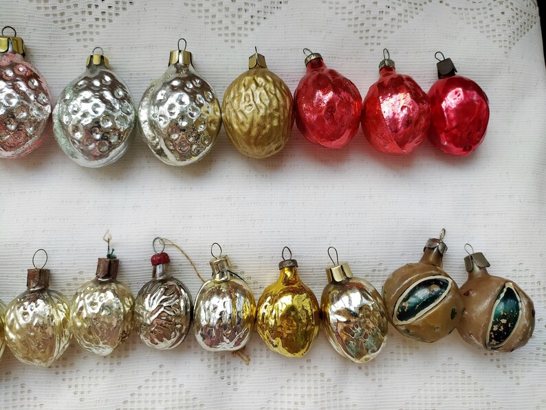 Golden Walnut Vintage Soviet Christmas Tree Decoration | Etsy