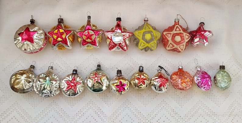 Vintage Soviet Christmas Tree Decoration, Soviet Star Ornament ...