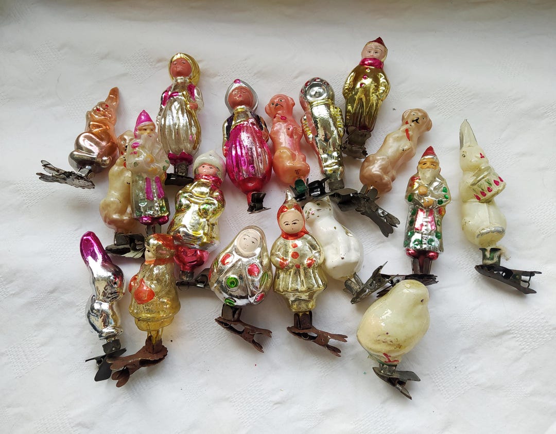 Rare Vintage Soviet Christmas Tree Decoration. Christmas Glass Ornament ...