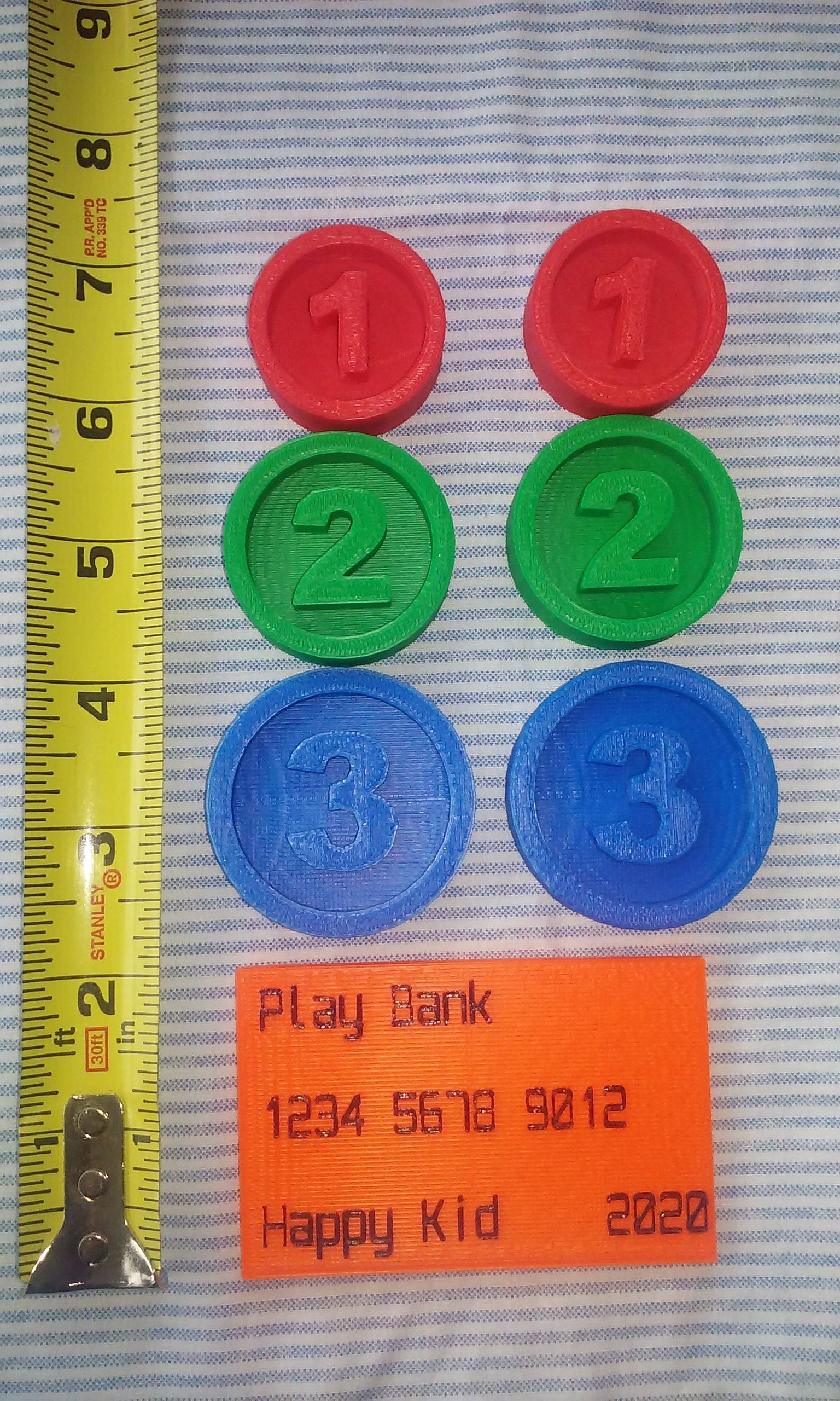 LOT 6 Replacement Coins Compatible Melissa and Doug Sort Swipe Cash ...