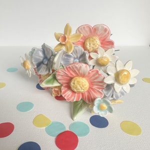 Beautiful Handmade Porcelain Flower Posey - Etsy