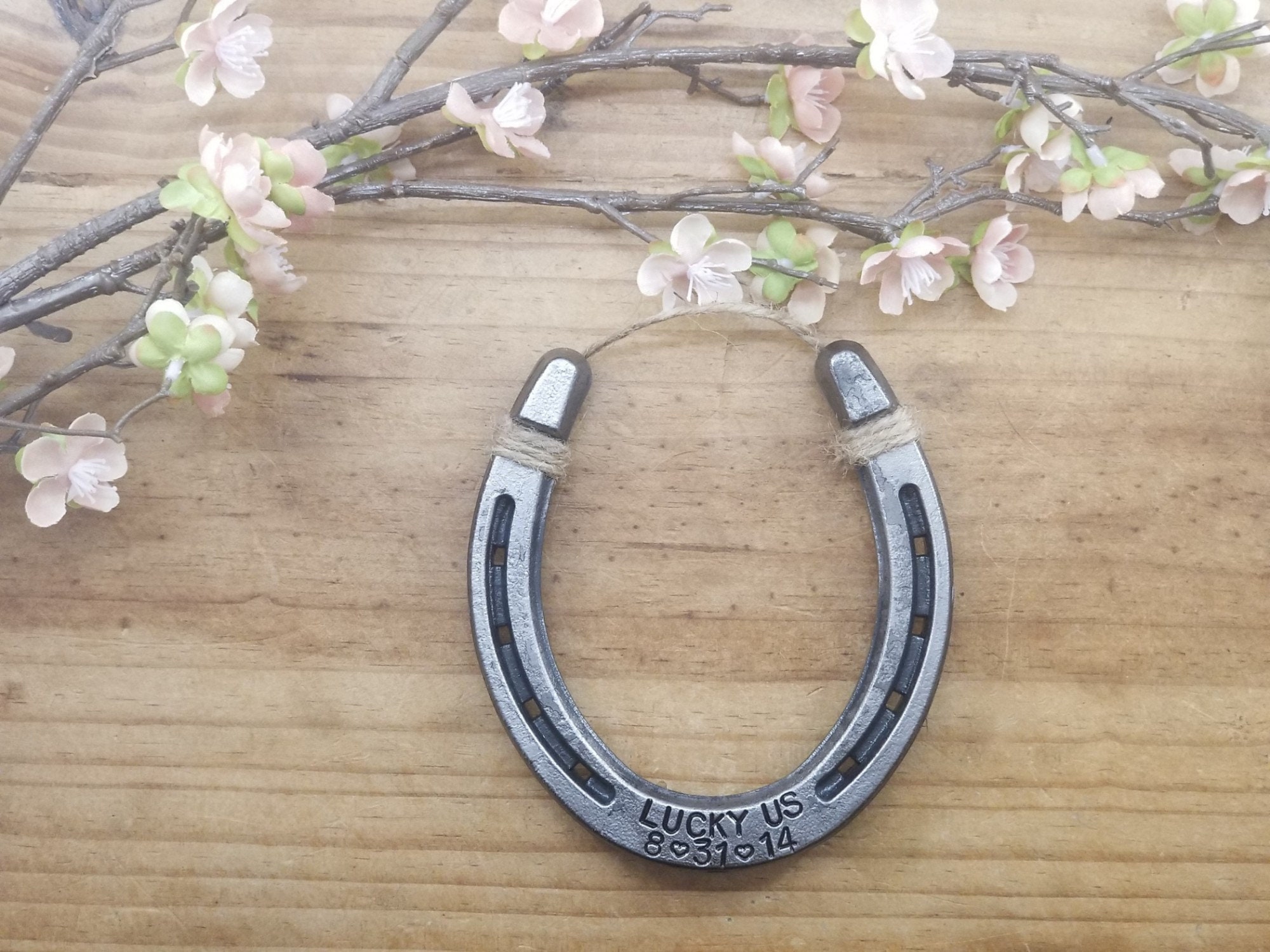 Lucky Horseshoe Engraved Horseshoe Anniversary Gift Custom | Etsy