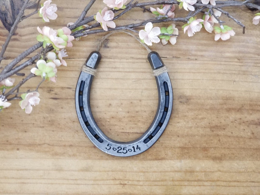 Engraved Horseshoe, Customized Western Decor, 6th or 11th Anniversary ...