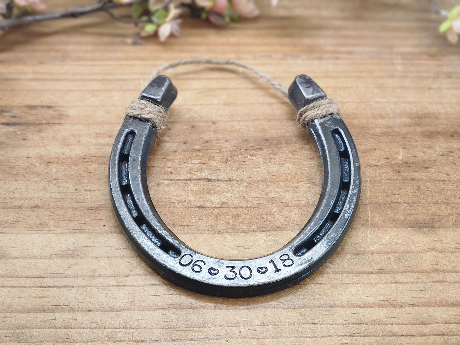 Engraved Horseshoe, Customized Western Decor, 6th or 11th Anniversary ...