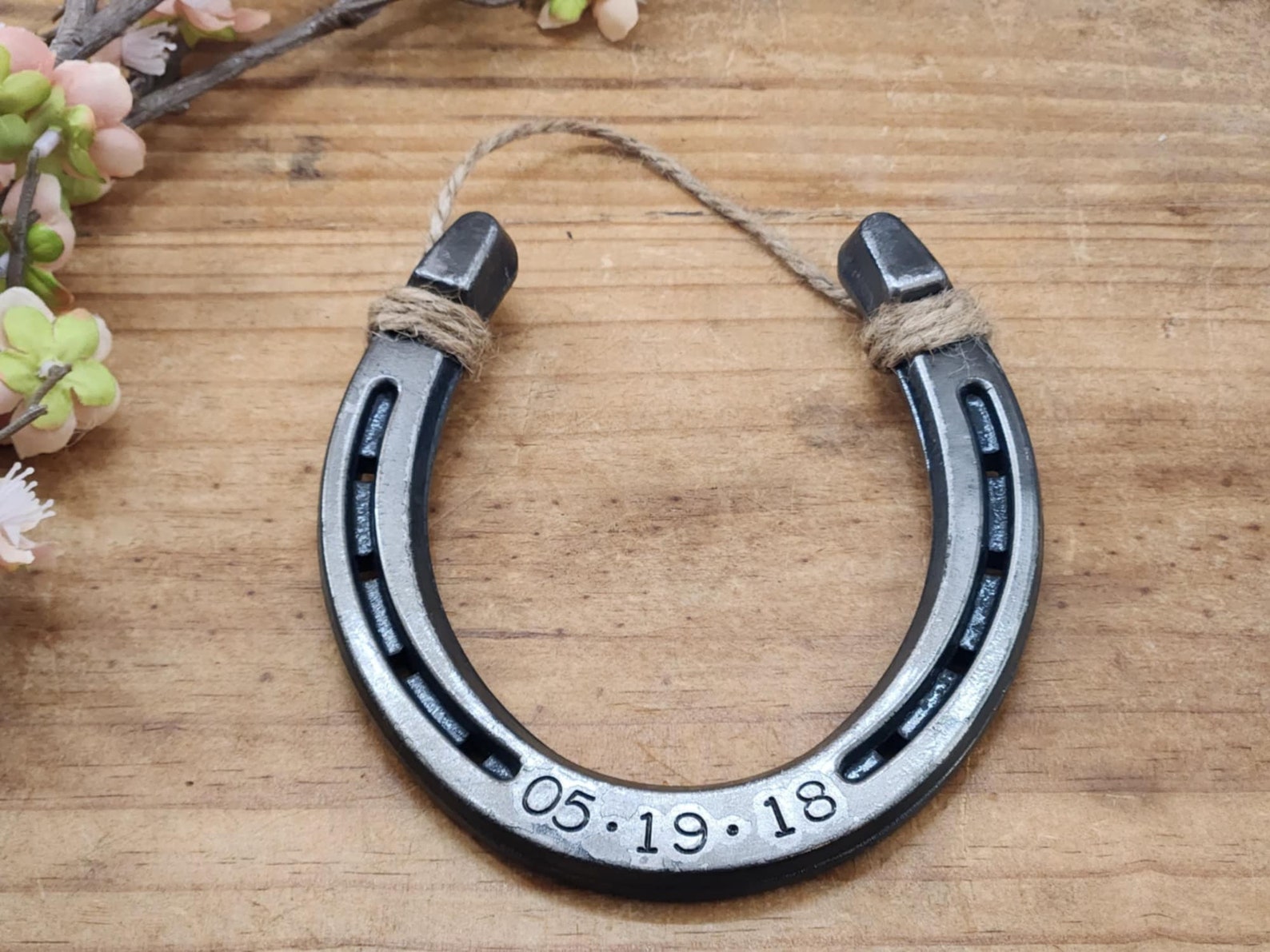 Engraved Horseshoe, Customized Western Decor, 6th or 11th Anniversary ...
