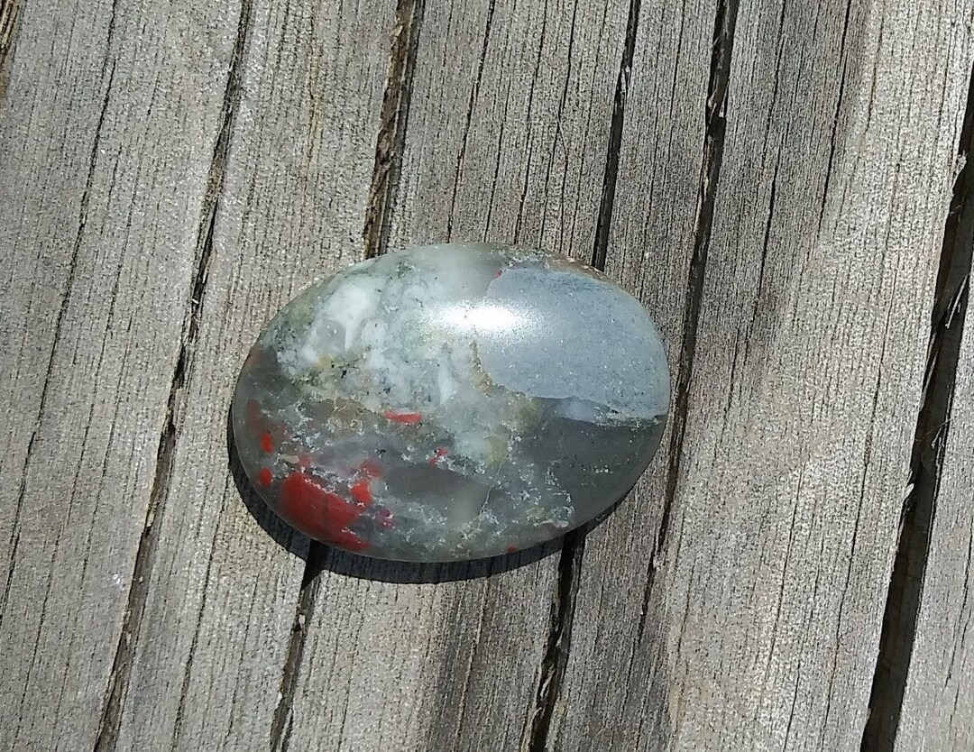 Natural Dragons Bloodstone Jasper Gemstone 28mm Cabochon - Etsy
