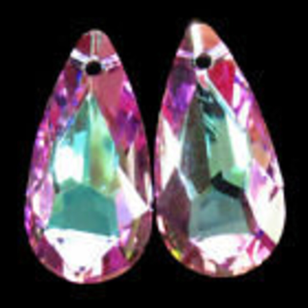 Titanium Pink and Blue Crystal Resin 23mm Gemstone Pendant - Etsy