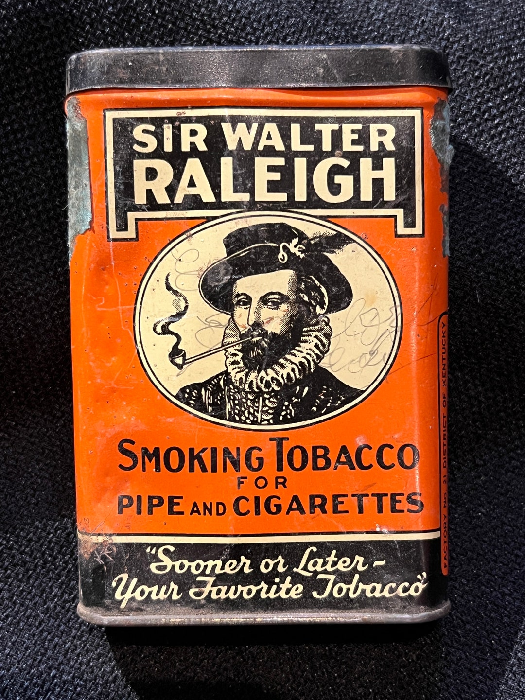 Vintage Tin - Sir Walter Raleigh Smoking Tobacco - Etsy
