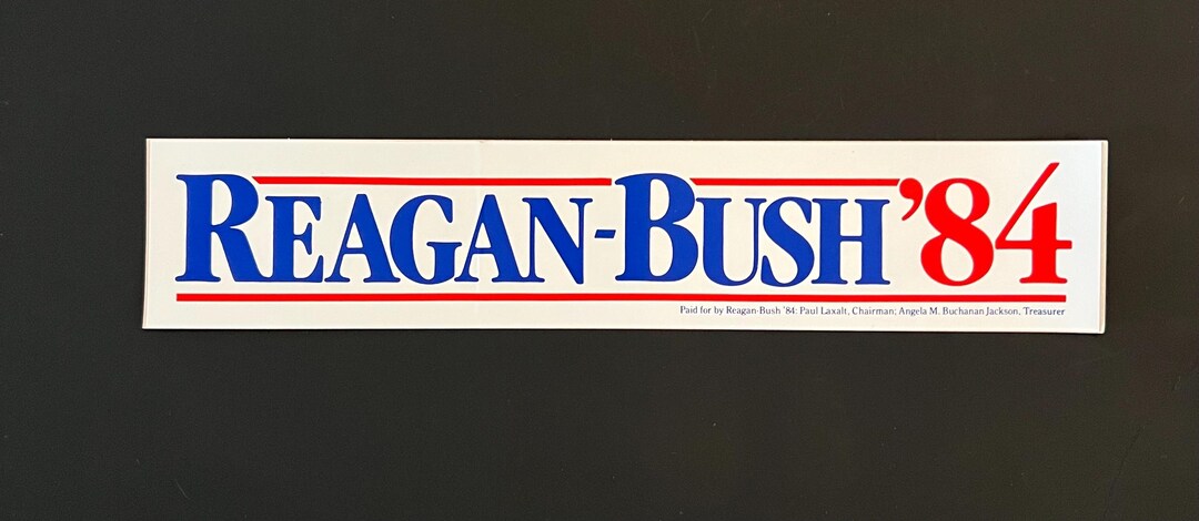 Reagan-bush Bumper Sticker 1984 - Etsy