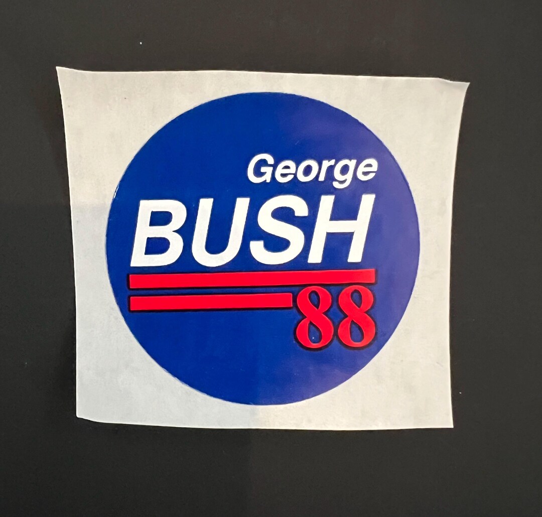 George Herbert Walker Bush Bumper Sticker 1988 - Etsy