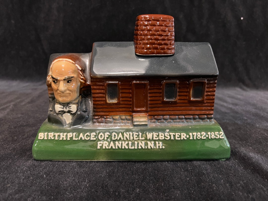 Whiskey Decanter Daniel Webster by Royal Halburton 1977 empty - Etsy