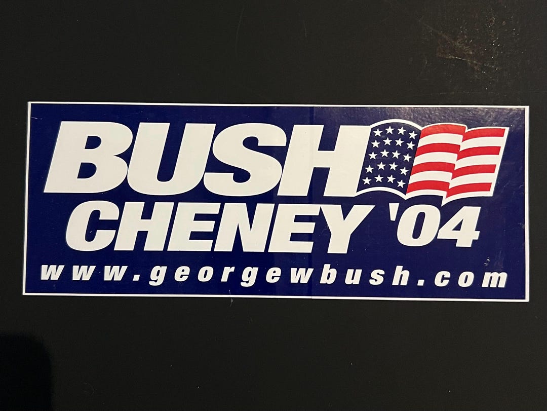 Bush Cheney ‘04 Bumper Sticker - Etsy