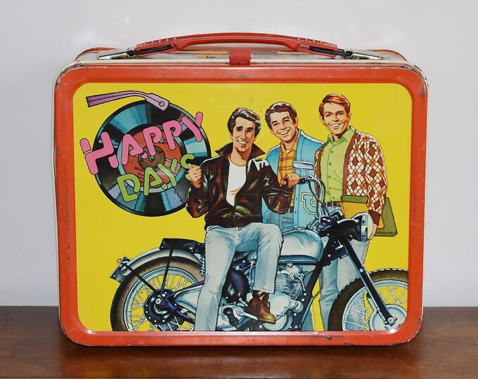 1976 Happy Days Lunch Box Lunchbox, Arthur Fonzie Fonzarelli Richie ...