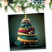 Woollen Christmas Tree Card Knitted Knitting Crochet Yarn Wool - Etsy