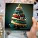 Woollen Christmas Tree Card Knitted Knitting Crochet Yarn Wool - Etsy