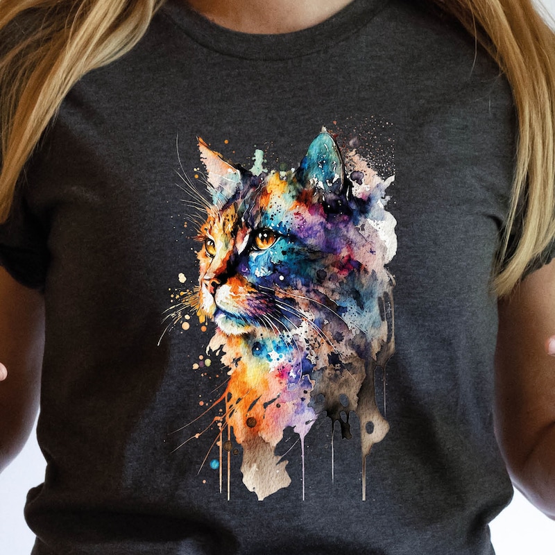 Cat Tshirt - Etsy