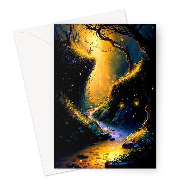 Firefly Greeting Card - Etsy