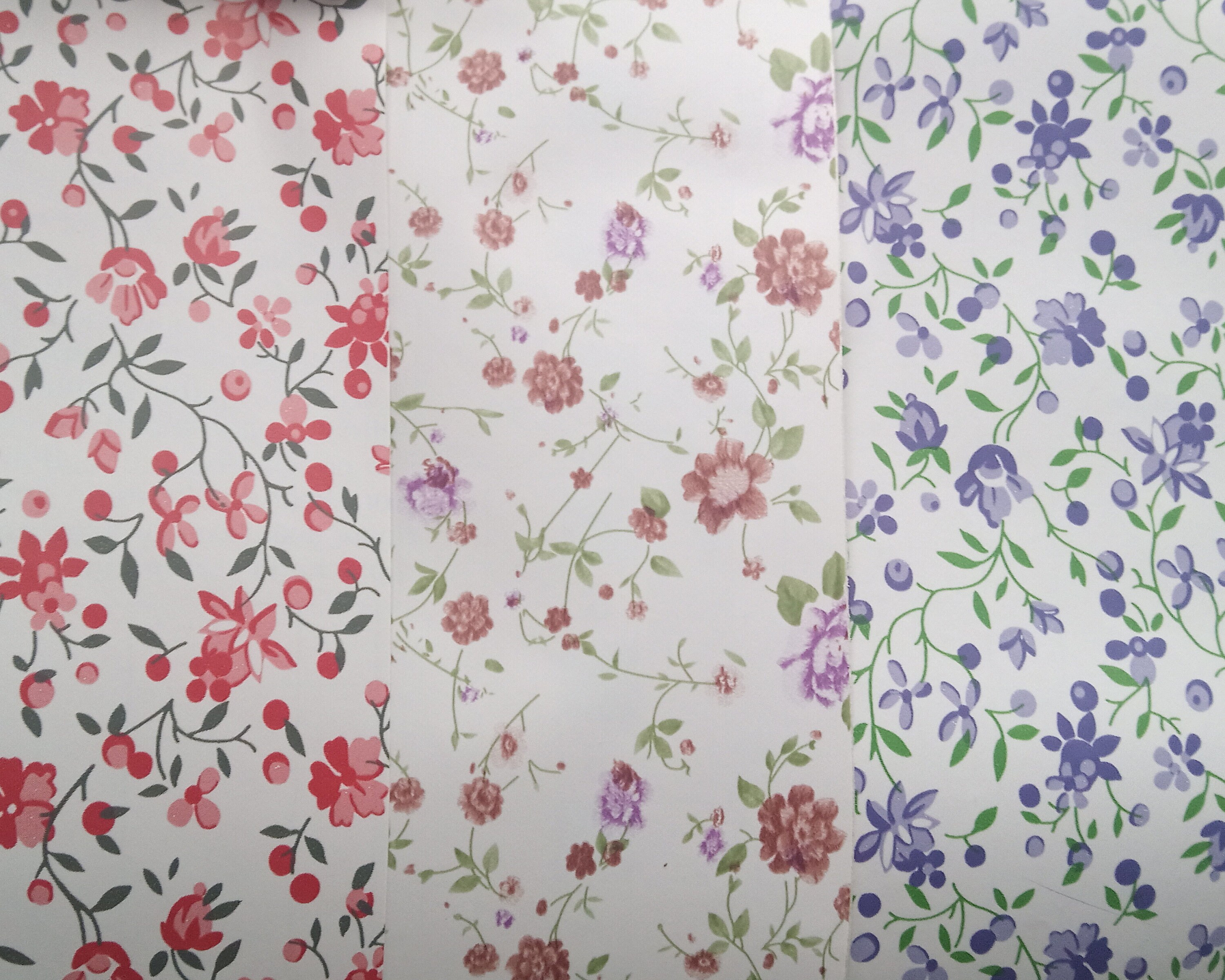 A4/A5 Sticky Back Paper Sheets in Delicate Floral Designs. Self ...