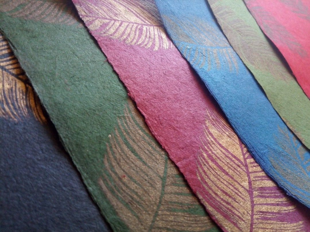6 A5/A4 Sheets Nepalese Lokta Art/craft/collage Textured Paper ...