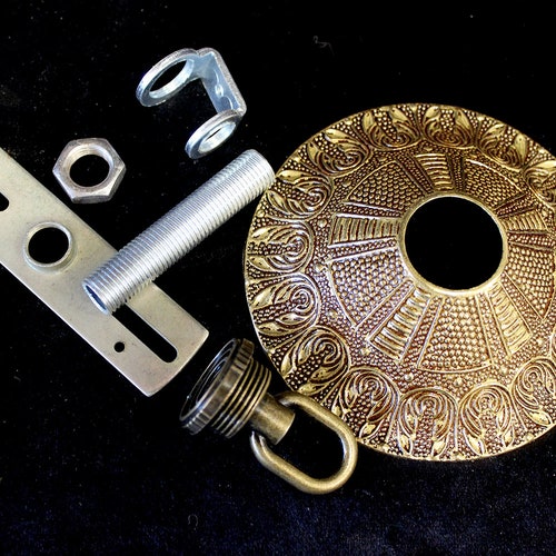 BRASS Ceiling CANOPY With Hardware Ceiling KIT 4 3/8 - Etsy