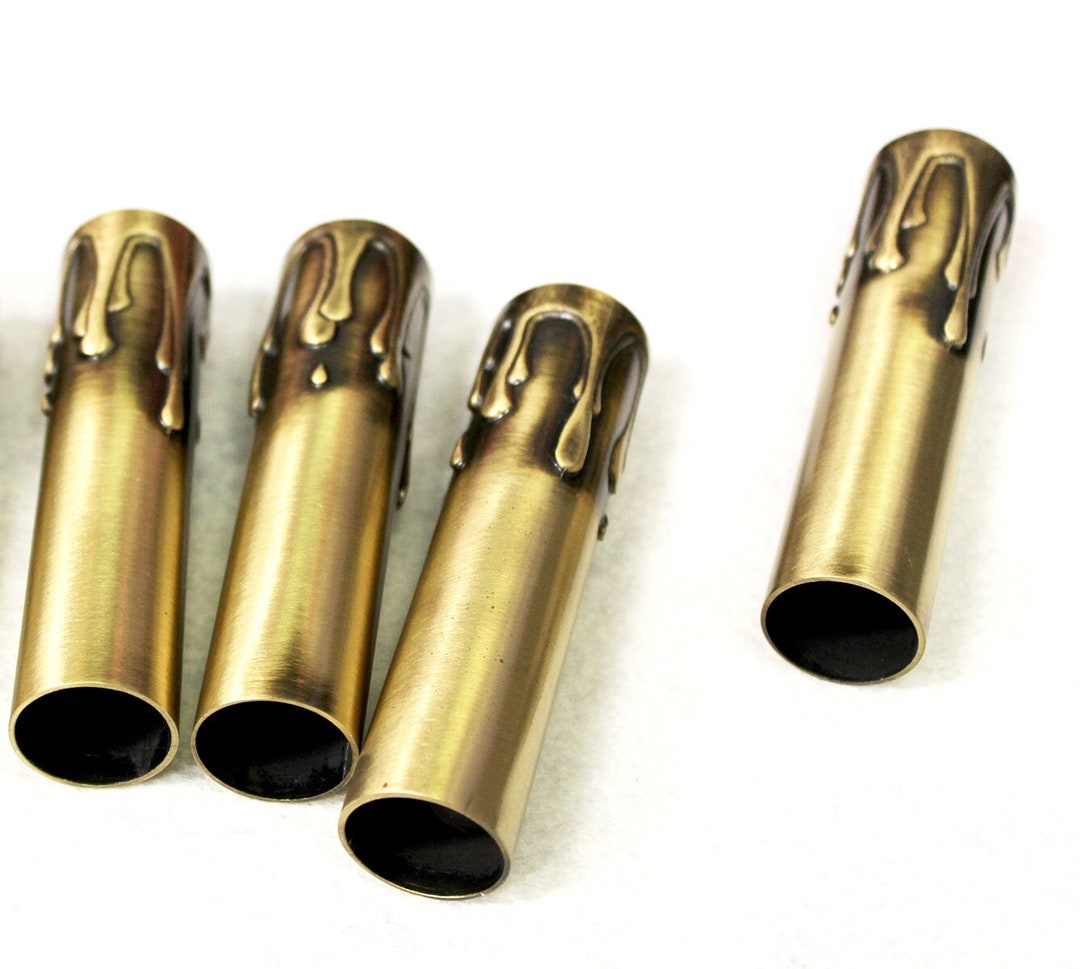 1 Candle Cover - 20 DOLLARS EACH Piece - 4" Heavy BRASS Candelabra ...