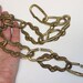 24 Vintage 60's Chandelier Chain, With Ornate Brass Design Links, Mid ...
