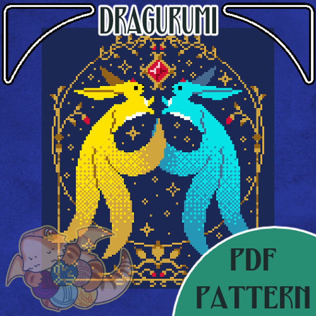 Final Fantasy XIV Ruby Rite Carbuncle Counted Cross Stitch Digital ...