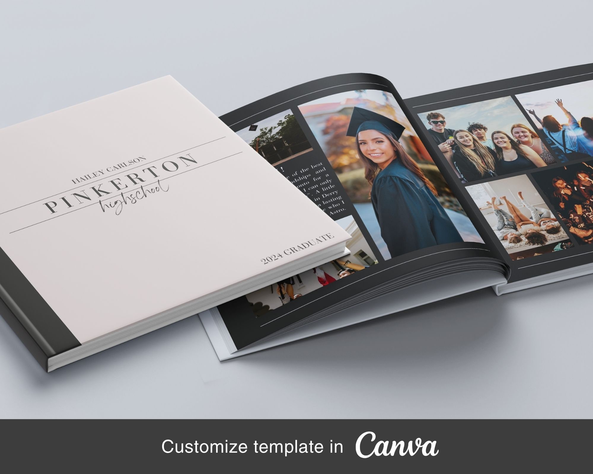 Canva Template | High School Memory Book | DIY Canva Photo Book ...