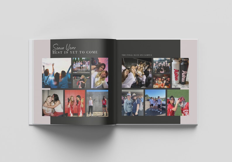 Canva Template | High School Memory Book | DIY Canva Photo Book ...