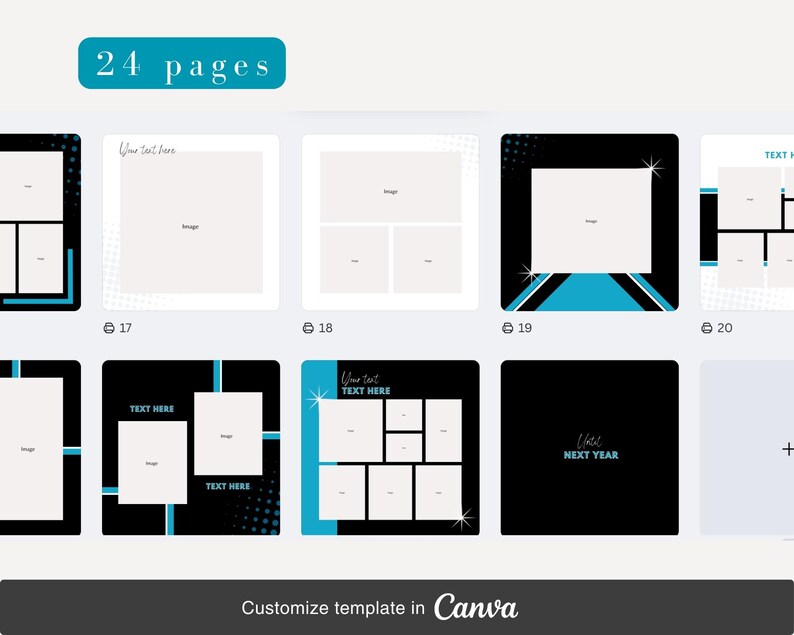 Canva Template | Cheer Memory Book | DIY Canva Photo Book | Digital ...