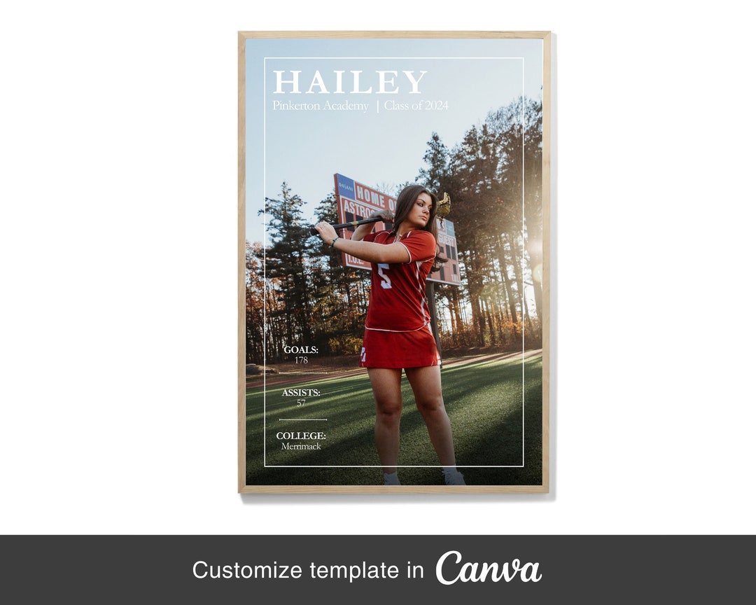 Canva Template | Custom Sports Poster | DIY Canva Poster | Digital ...