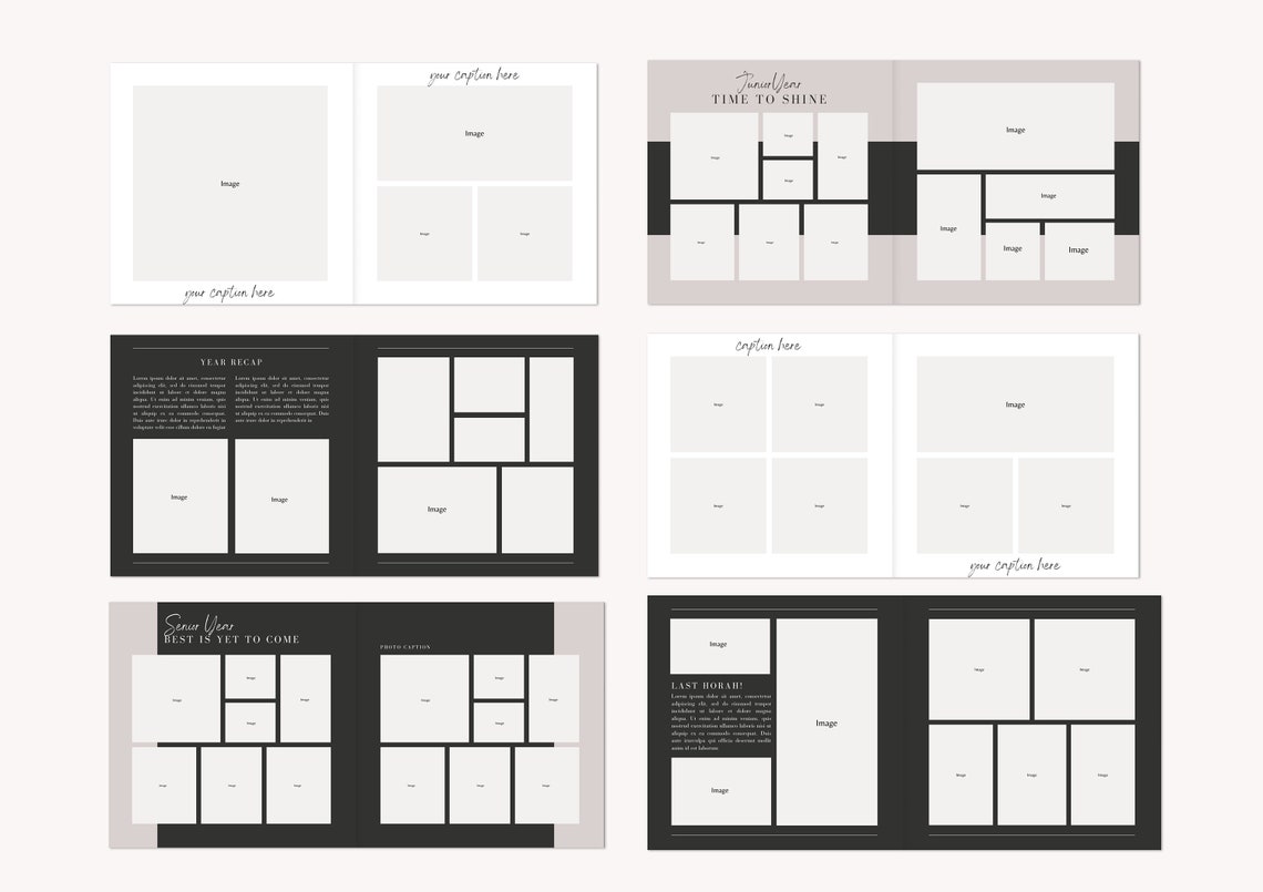 Canva Template | High School Memory Book | DIY Canva Photo Book ...