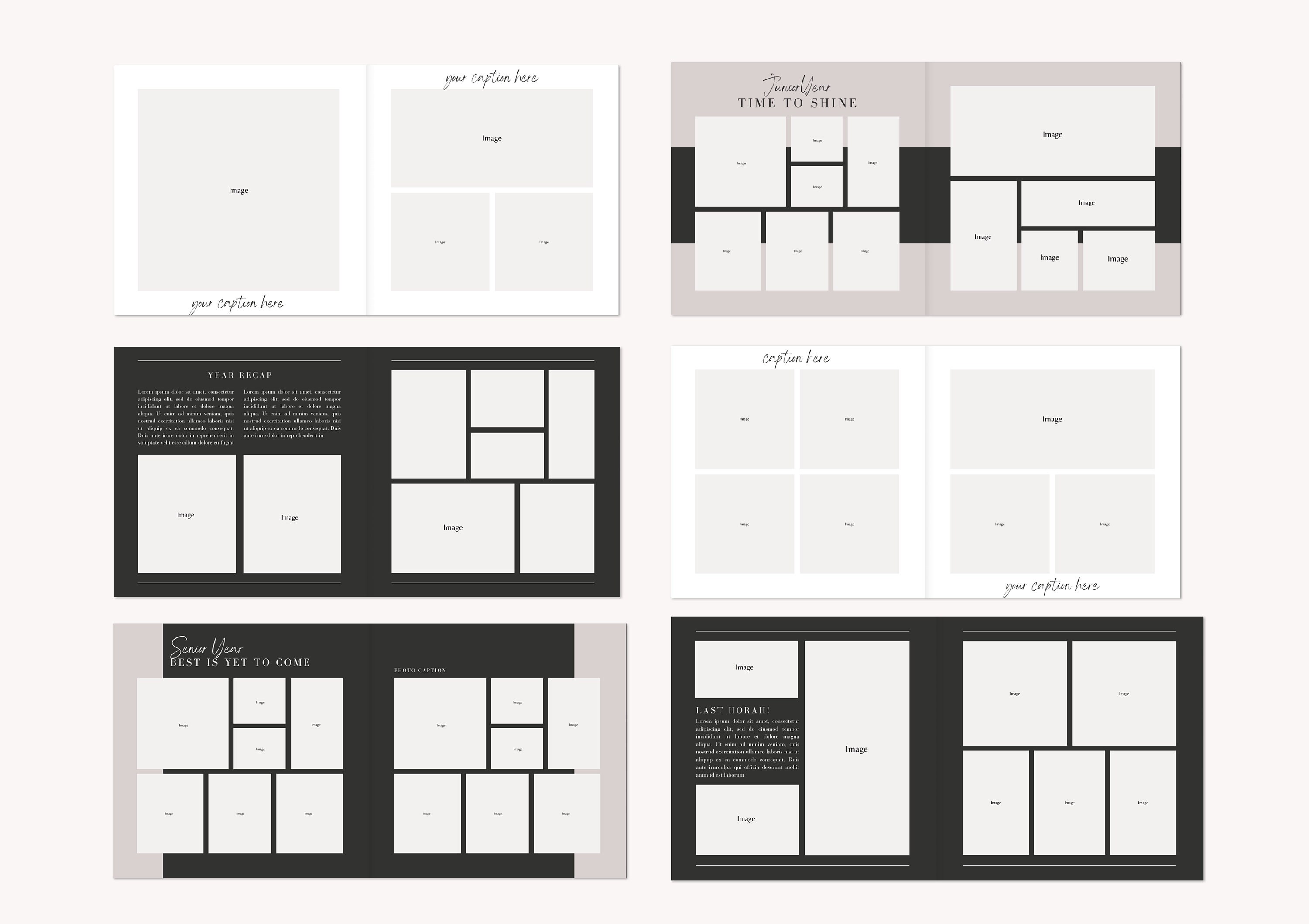 Canva Template | High School Memory Book | DIY Canva Photo Book ...