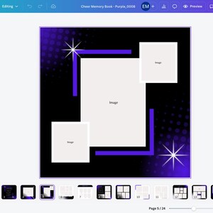Canva Template | Cheer Memory Book | DIY Canva Photo Book | Digital ...