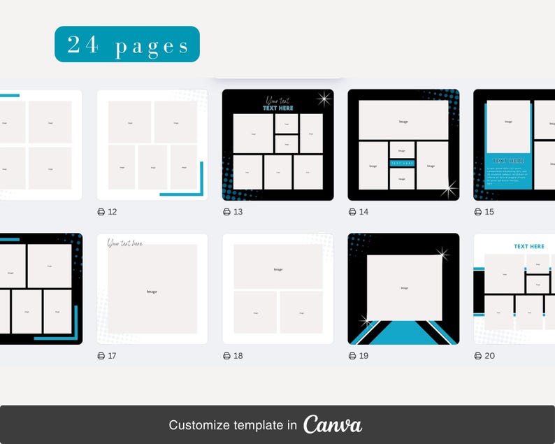 Canva Template | Cheer Memory Book | DIY Canva Photo Book | Digital ...