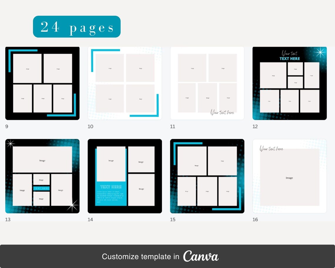 Canva Template Cheer Memory Book DIY Canva Photo Book Digital ...