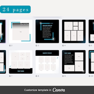 Canva Template | Cheer Memory Book | DIY Canva Photo Book | Digital ...