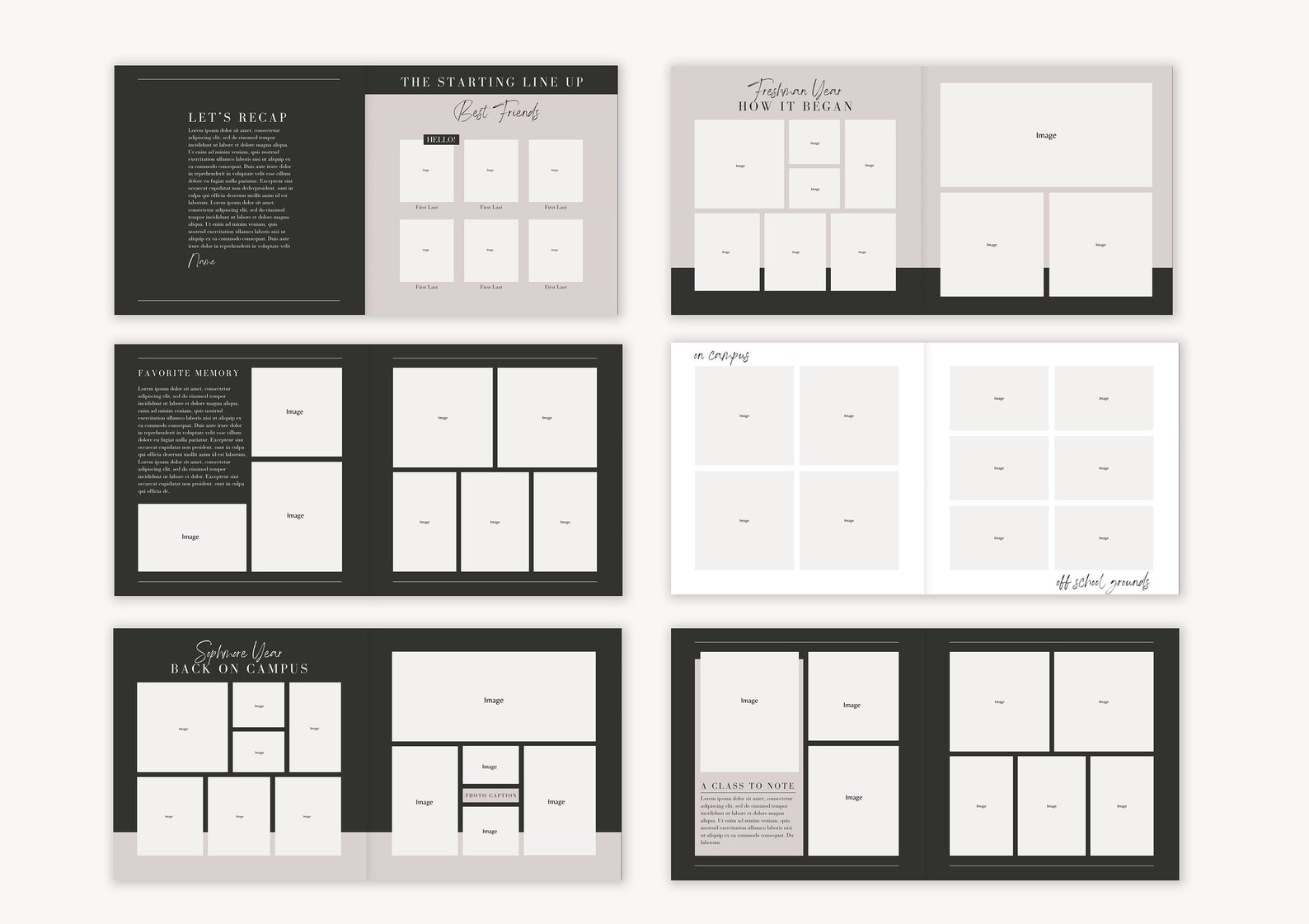 Canva Template | High School Memory Book | DIY Canva Photo Book ...