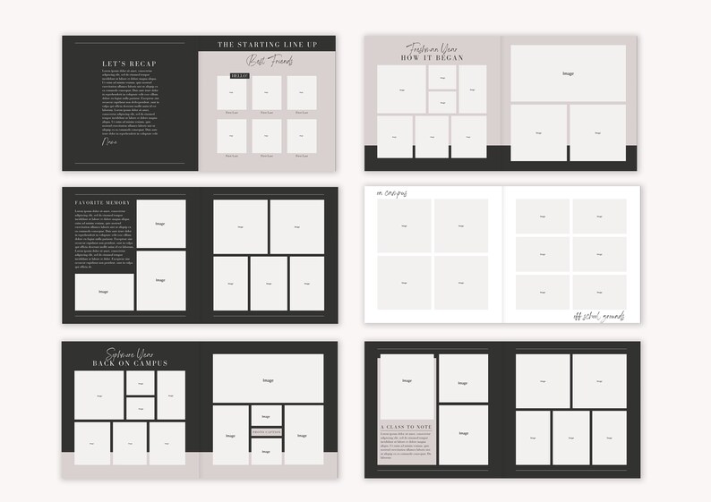 Canva Template | High School Memory Book | DIY Canva Photo Book ...