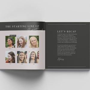 Canva Template | High School Memory Book | DIY Canva Photo Book ...