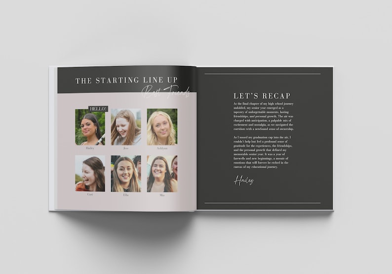 Canva Template | High School Memory Book | DIY Canva Photo Book ...