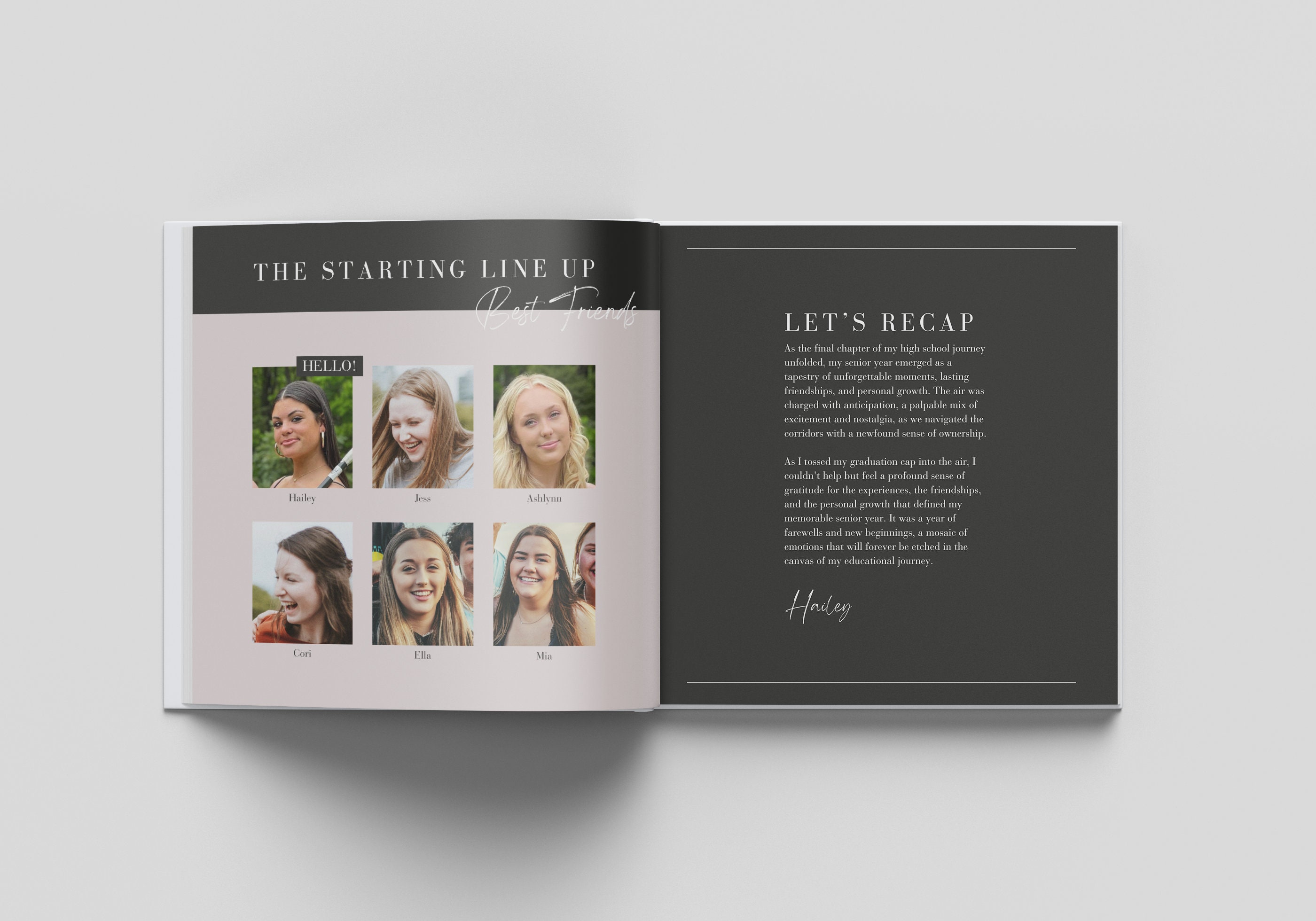 Canva Template | High School Memory Book | DIY Canva Photo Book ...