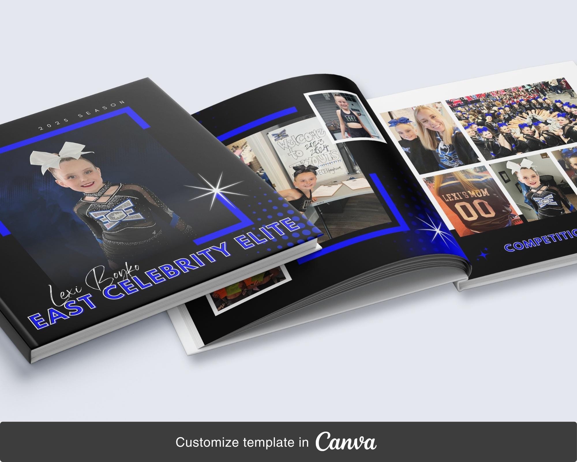 Canva Template | Cheer Memory Book | DIY Canva Photo Book | Digital ...