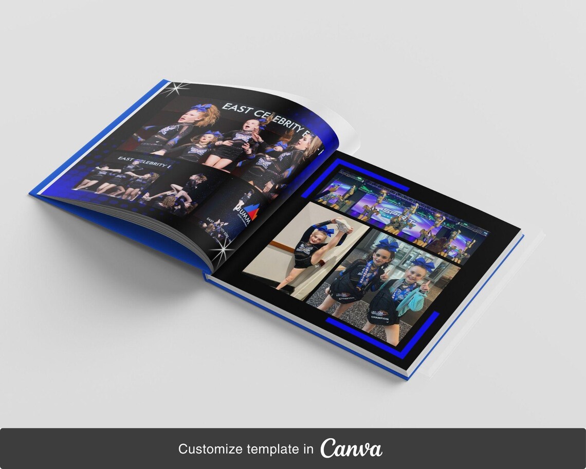 Canva Template | Cheer Memory Book | DIY Canva Photo Book | Digital ...