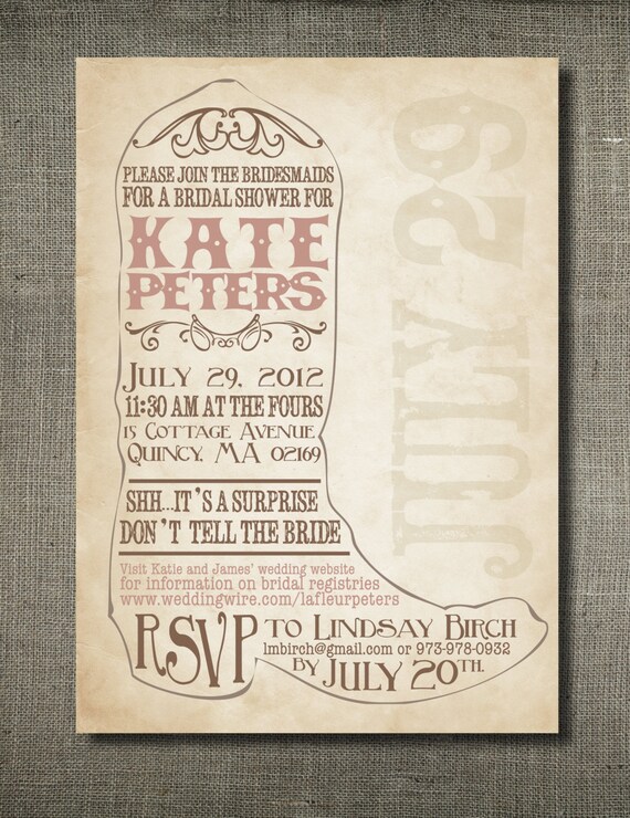Items Similar To DIY Printable Invitation On Etsy