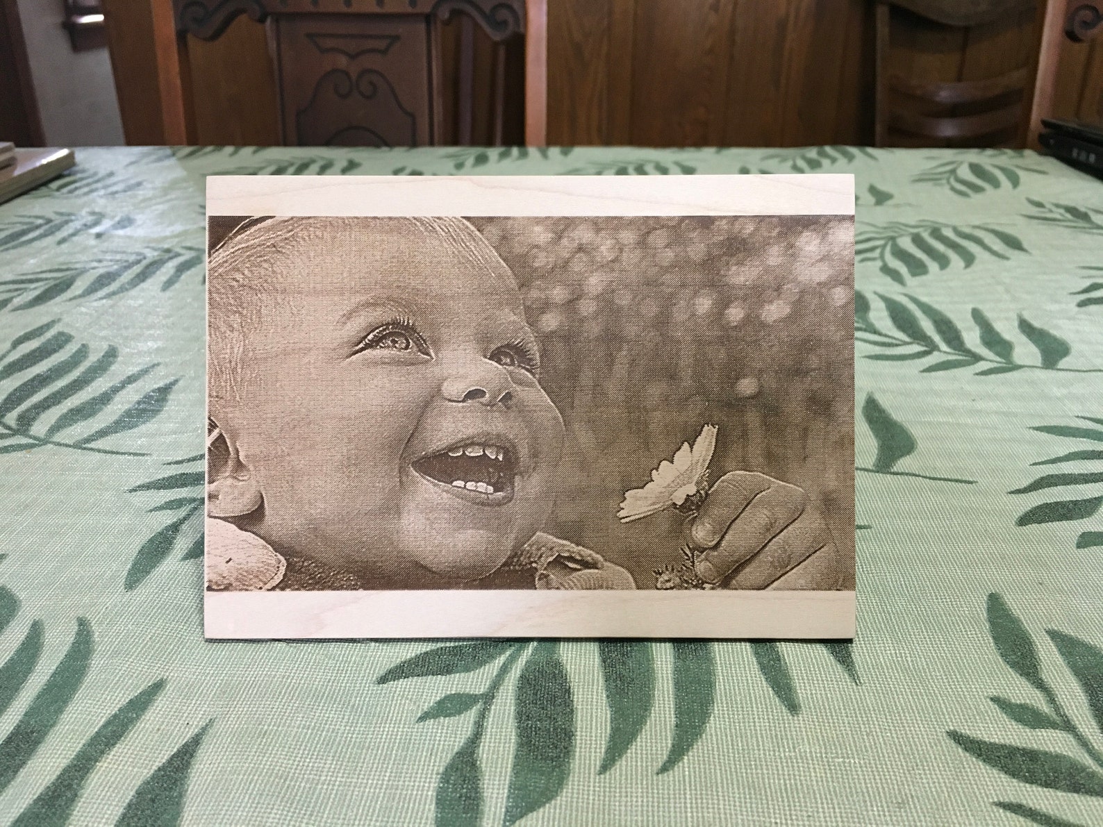 Engraved Wooden Photo Wedding Portrait on Wood Family - Etsy