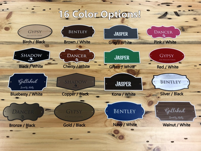 Personalized Acrylic Horse Stall Name Plate: Weatherproof Barn Decor - Etsy