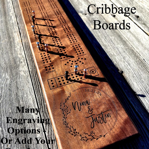 Cribbage Black Board - Etsy