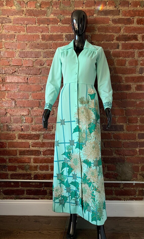 1970 Alfred Shahee Dress - Gem